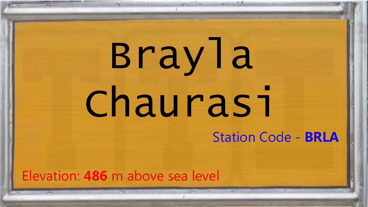 BRLA / Brayla Chaurasi Railway Station | Train Arrival / Departure ...