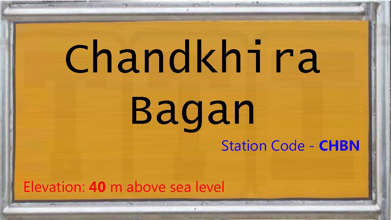 CHBN / Chandkhira Bagan Railway Station | Train Arrival / Departure ...