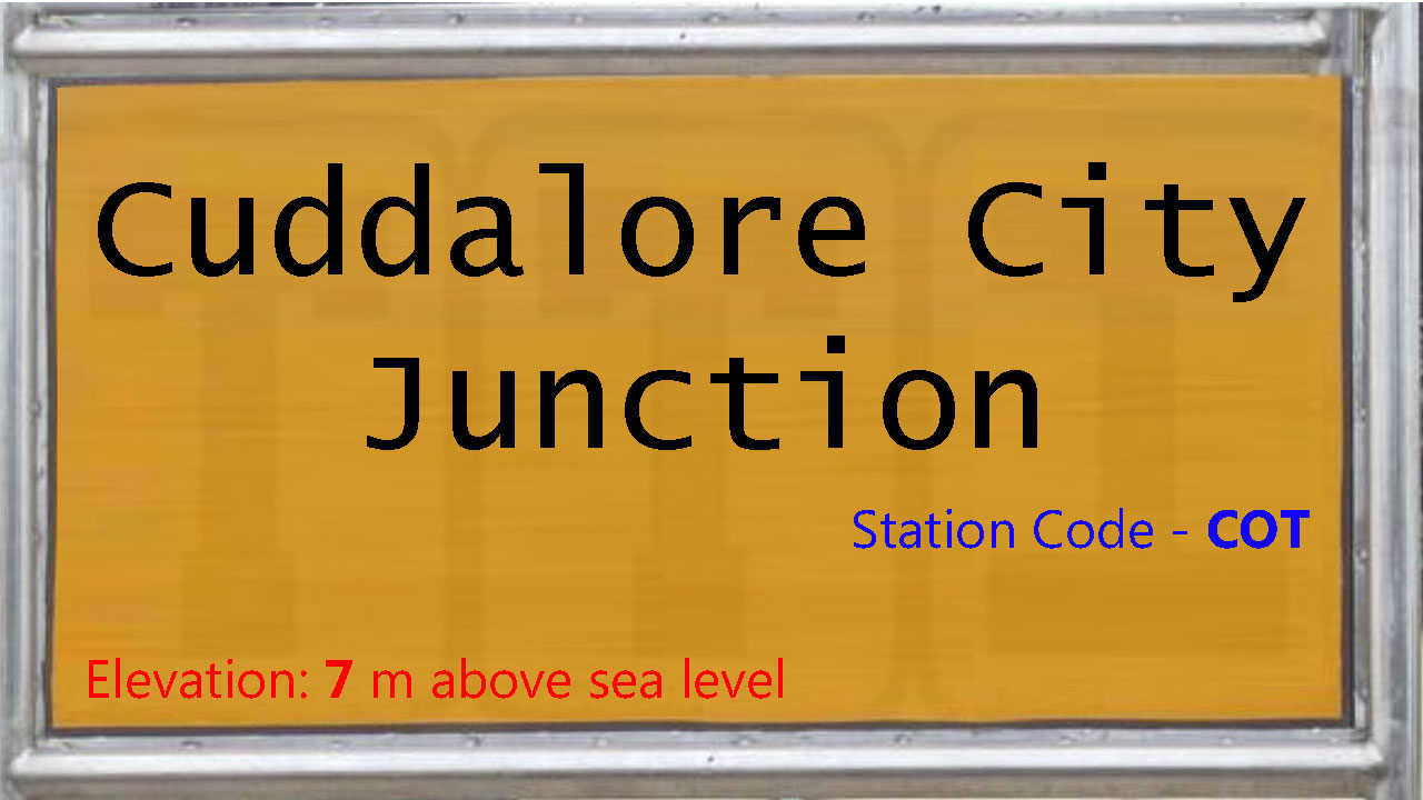 COT / Cuddalore City Junction Railway Station | Train Arrival ...