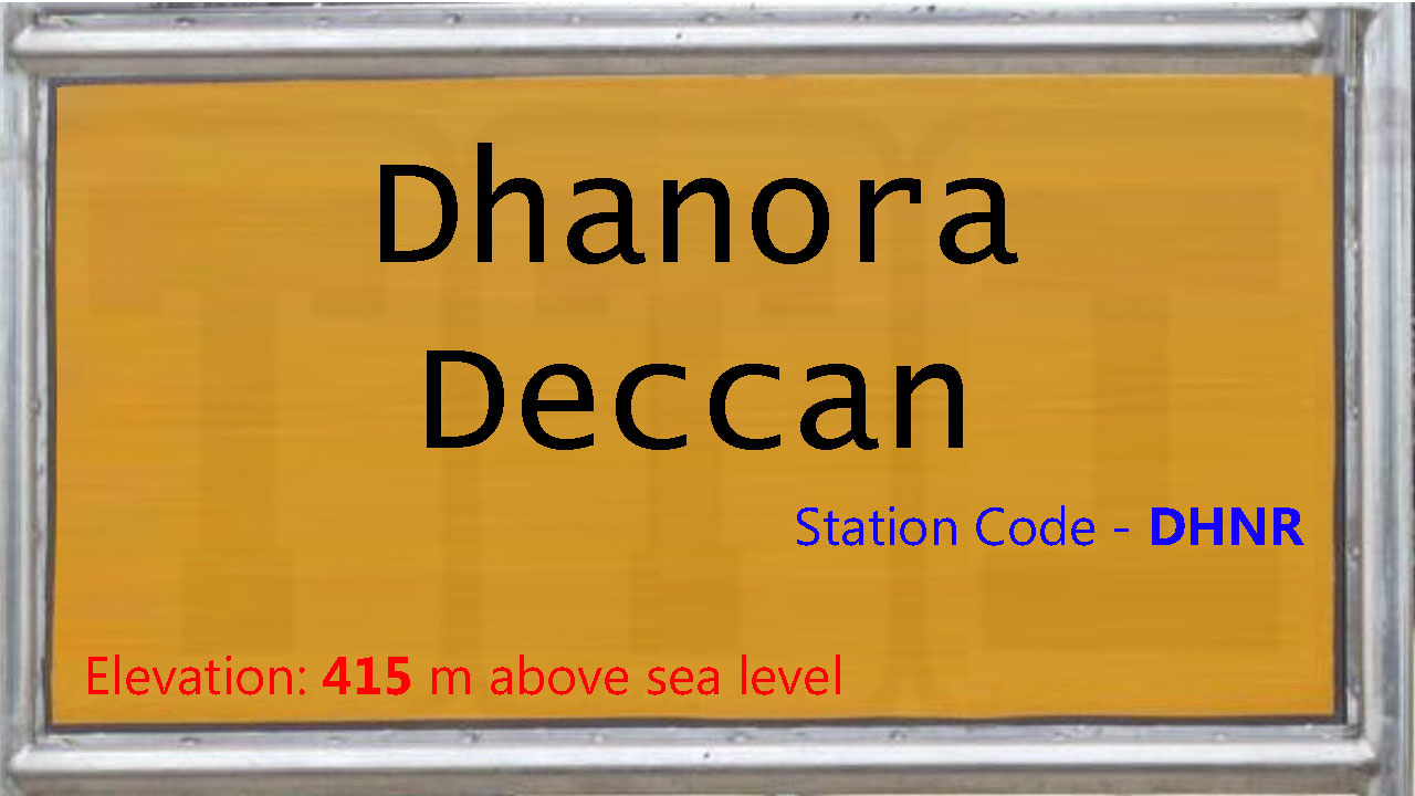 DHNR / Dhanora Deccan Railway Station | Train Arrival / Departure ...
