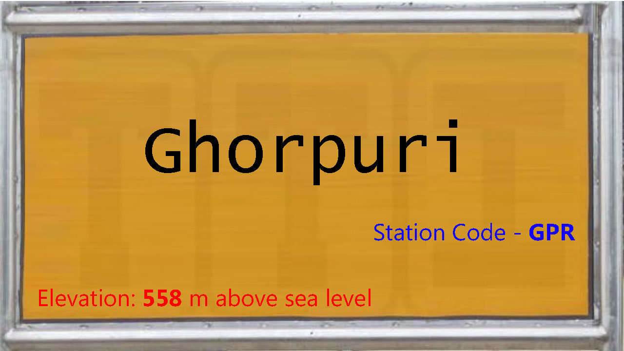 GPR / Ghorpuri Railway Station | Train Arrival / Departure Timings at ...