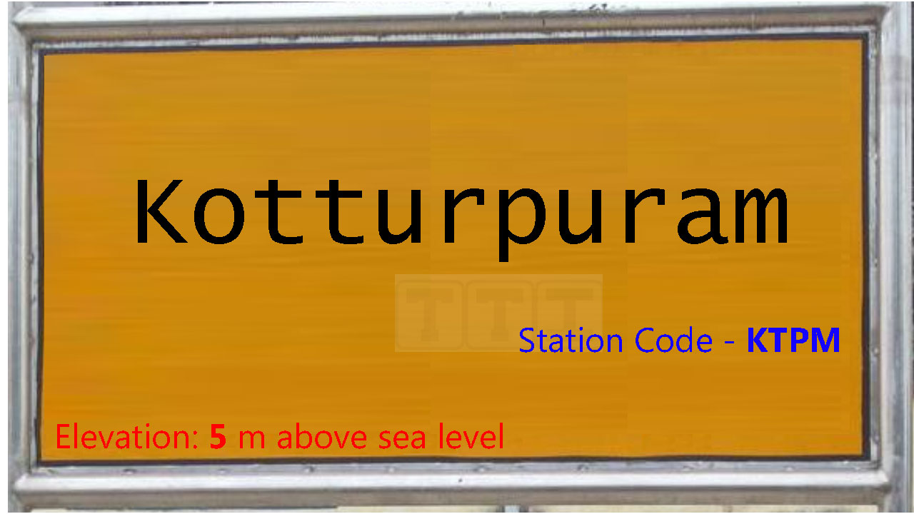KTPM / Kotturpuram Railway Station | Train Arrival / Departure Timings ...