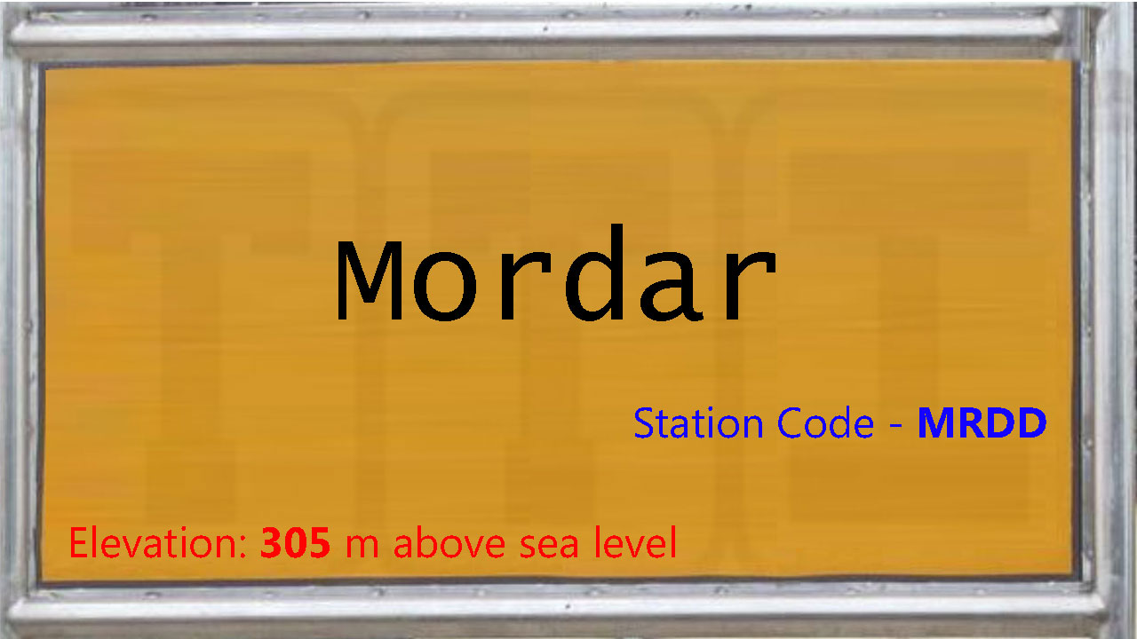 MRDD / Mordar Railway Station | Train Arrival / Departure Timings at Mordar
