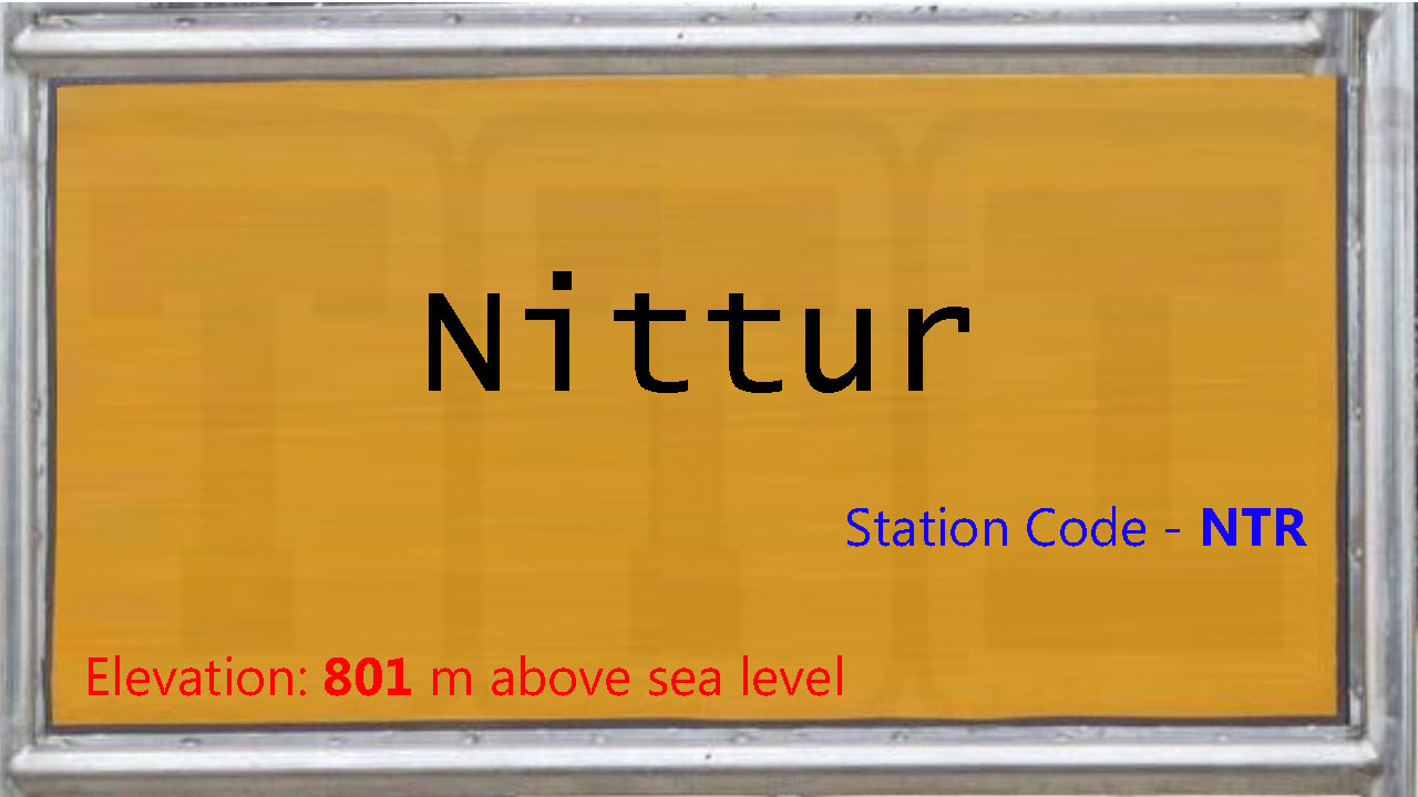 NTR / Nittur Railway Station | Train Arrival / Departure Timings at Nittur