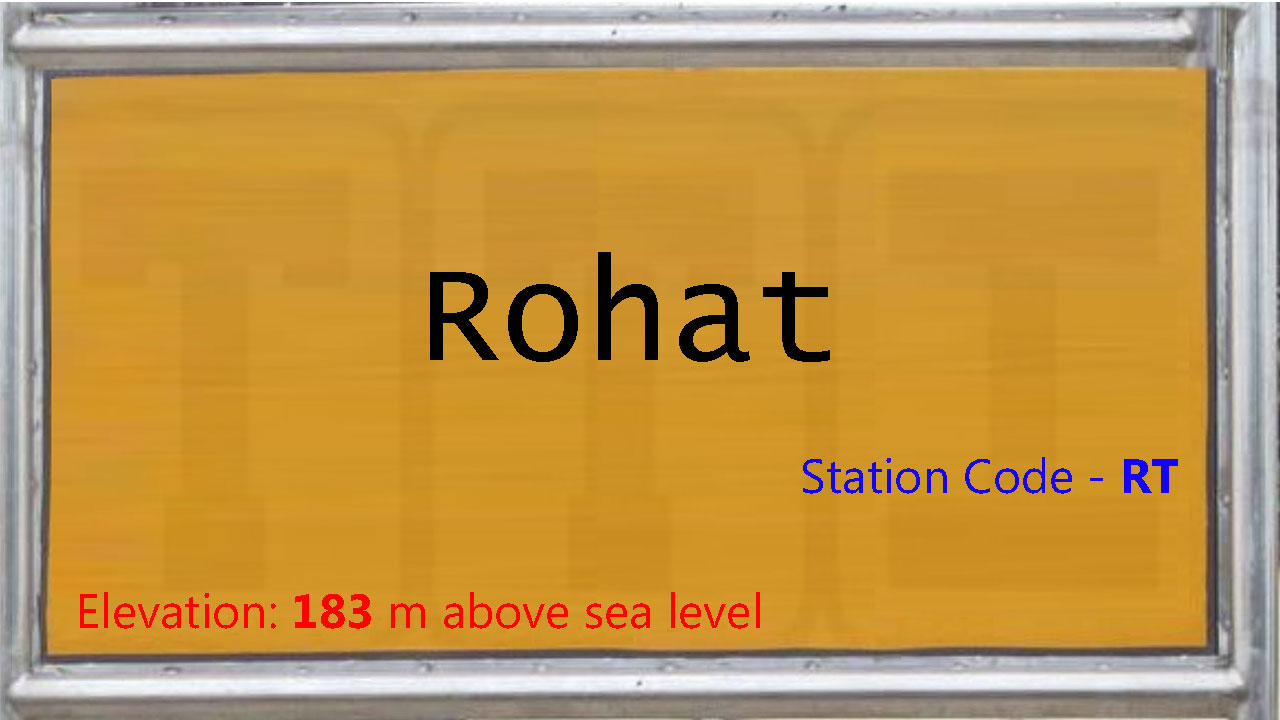 RT / Rohat Railway Station | Train Arrival / Departure Timings at Rohat