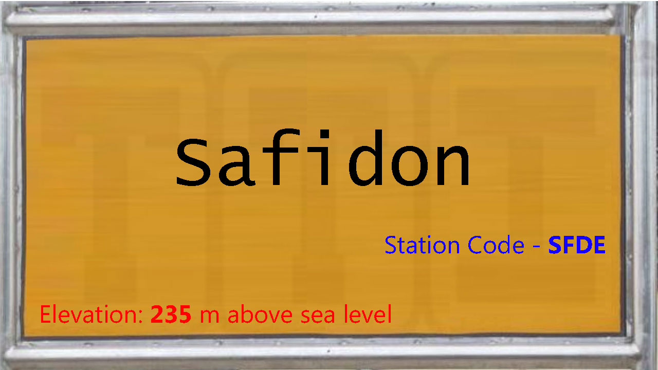 SFDE / Safidon Railway Station | Train Arrival / Departure Timings at ...