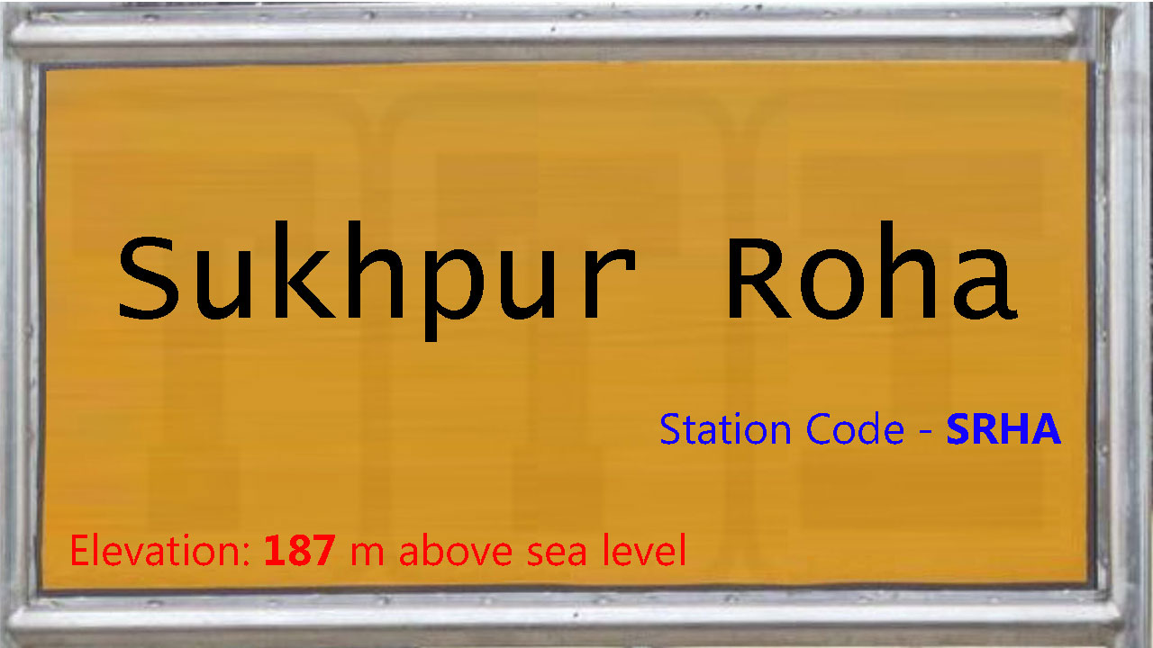 SRHA / Sukhpur Roha Railway Station | Train Arrival / Departure Timings ...